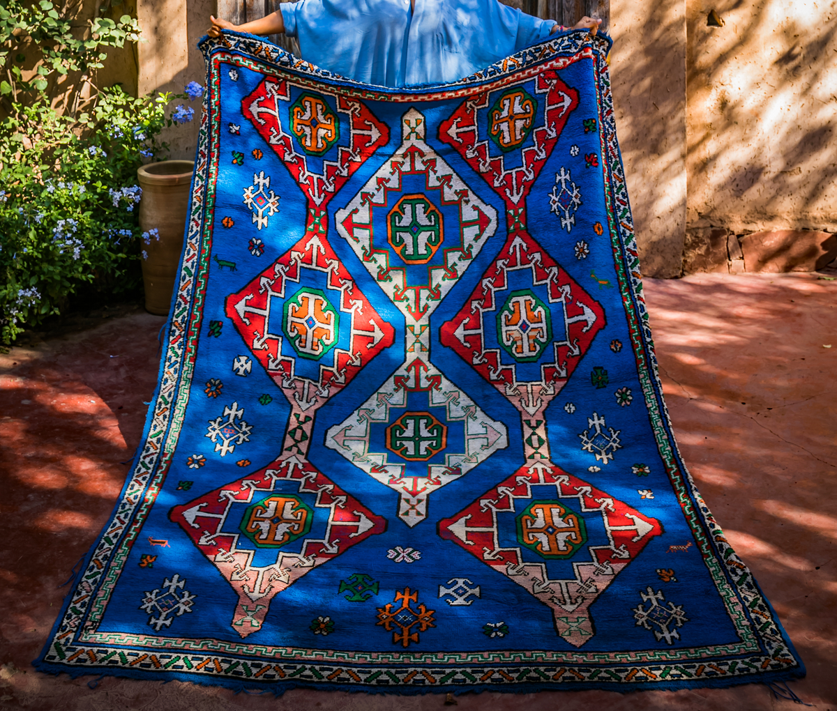 moroccan blue pattern